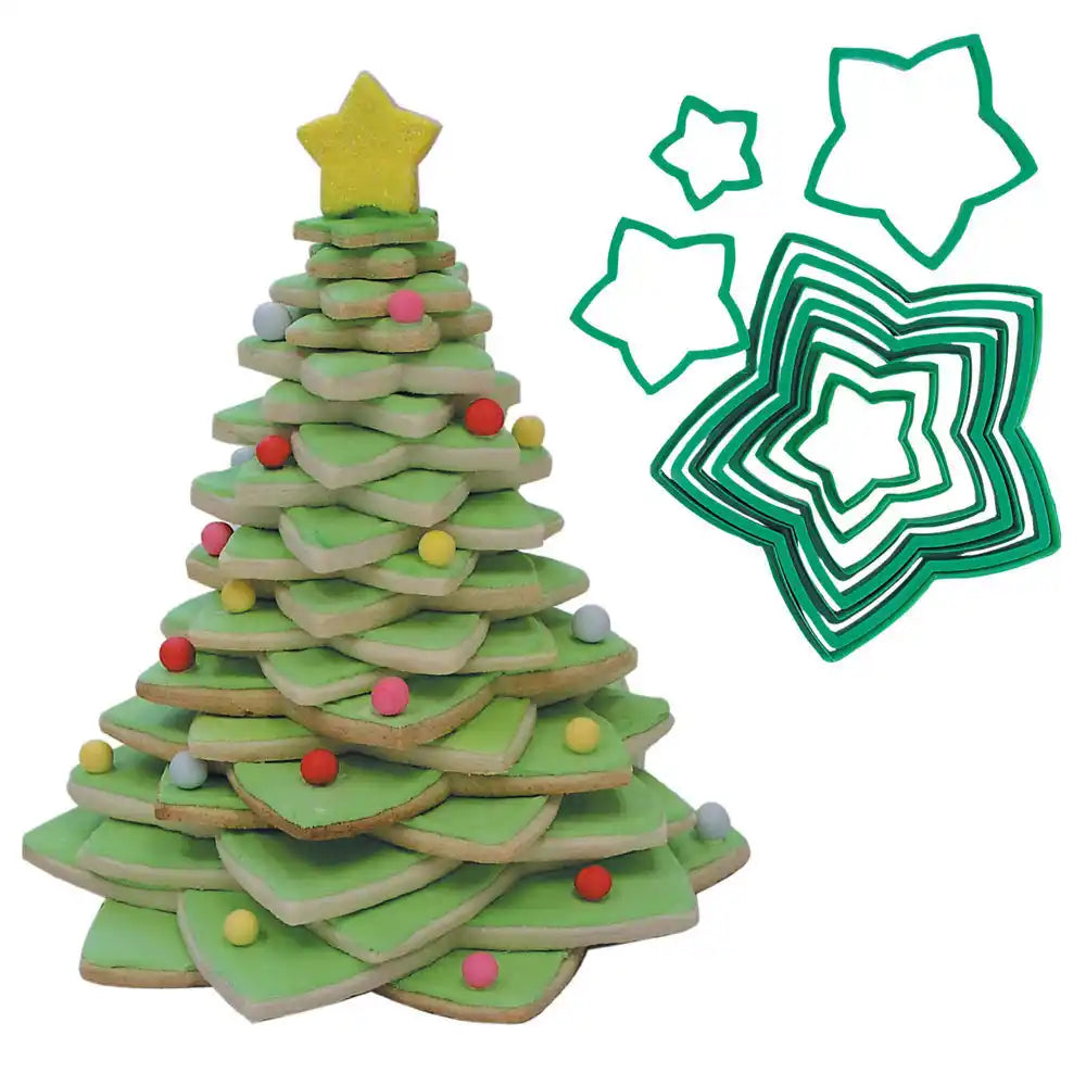 Star and Christmas Tree Cookie Cutter Set – Bits and Pieces