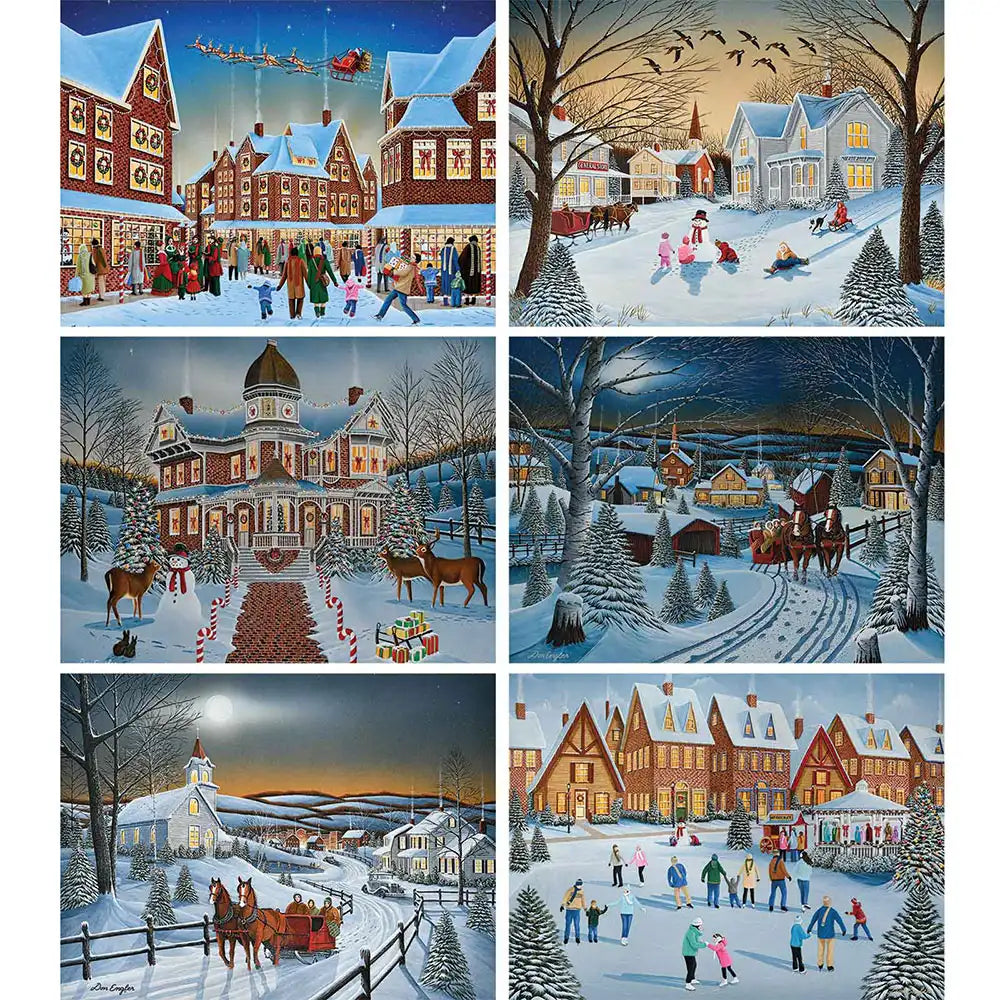 Set Of 6 Don Engler Jigsaw Puzzles | Bits and Pieces
