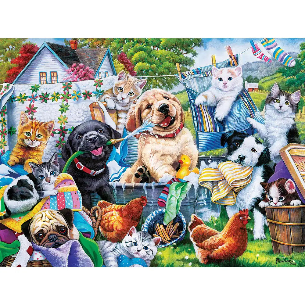 Washing Time 300 Large Piece Jigsaw Puzzle – Bits and Pieces