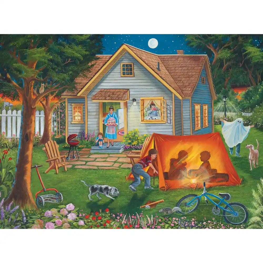 Backyard Camping 1000 Piece Jigsaw Puzzle | Bits and Pieces