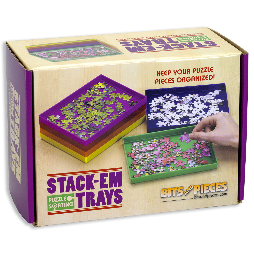 Stack-Em Jigsaw Puzzle Trays | Bits and Pieces