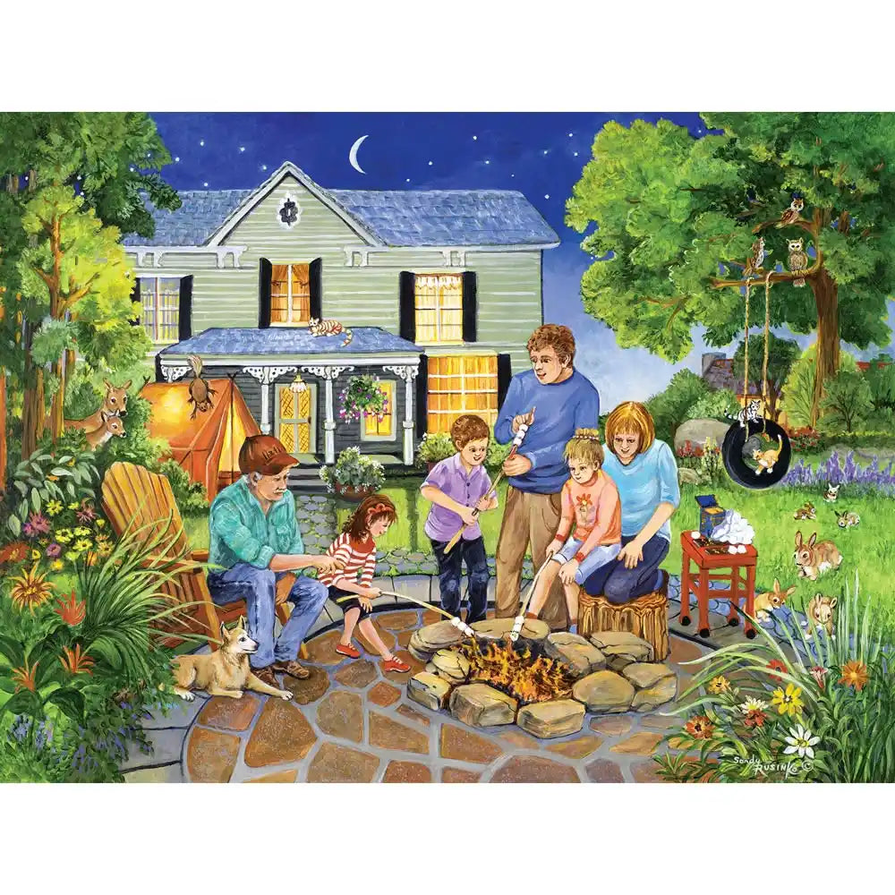 Marshmallow Roast 500 Piece Jigsaw Puzzle | Bits and Pieces