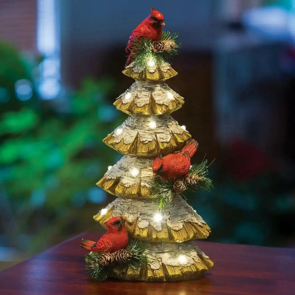 Christmas Tree With Cardinals | Bits and Pieces