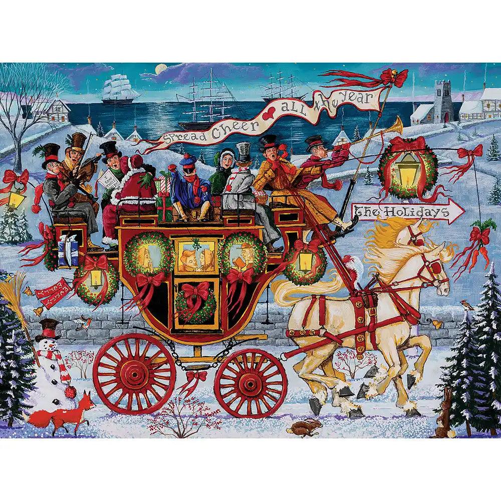 Christmas Coach 500 Piece Jigsaw Puzzle | Bits and Pieces